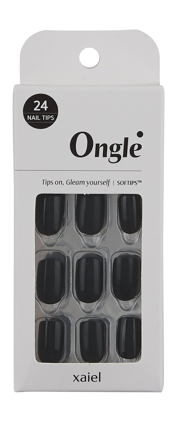 ONGLE Набор накладных ногтей для маникюра, Черная Орхидея (29 элементов)