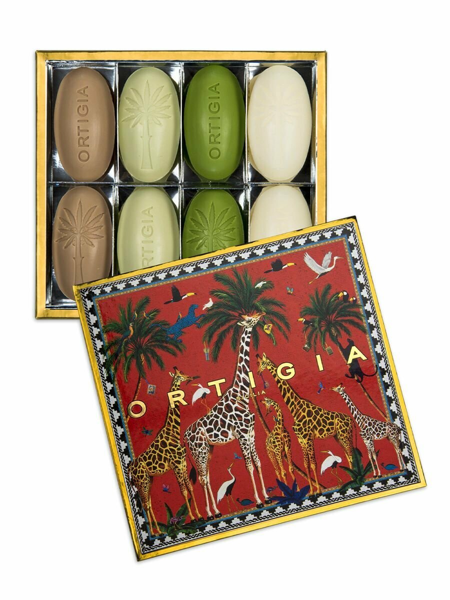 Ortigia Набор мыла Giraffe Red Assorted Soap, 8шт