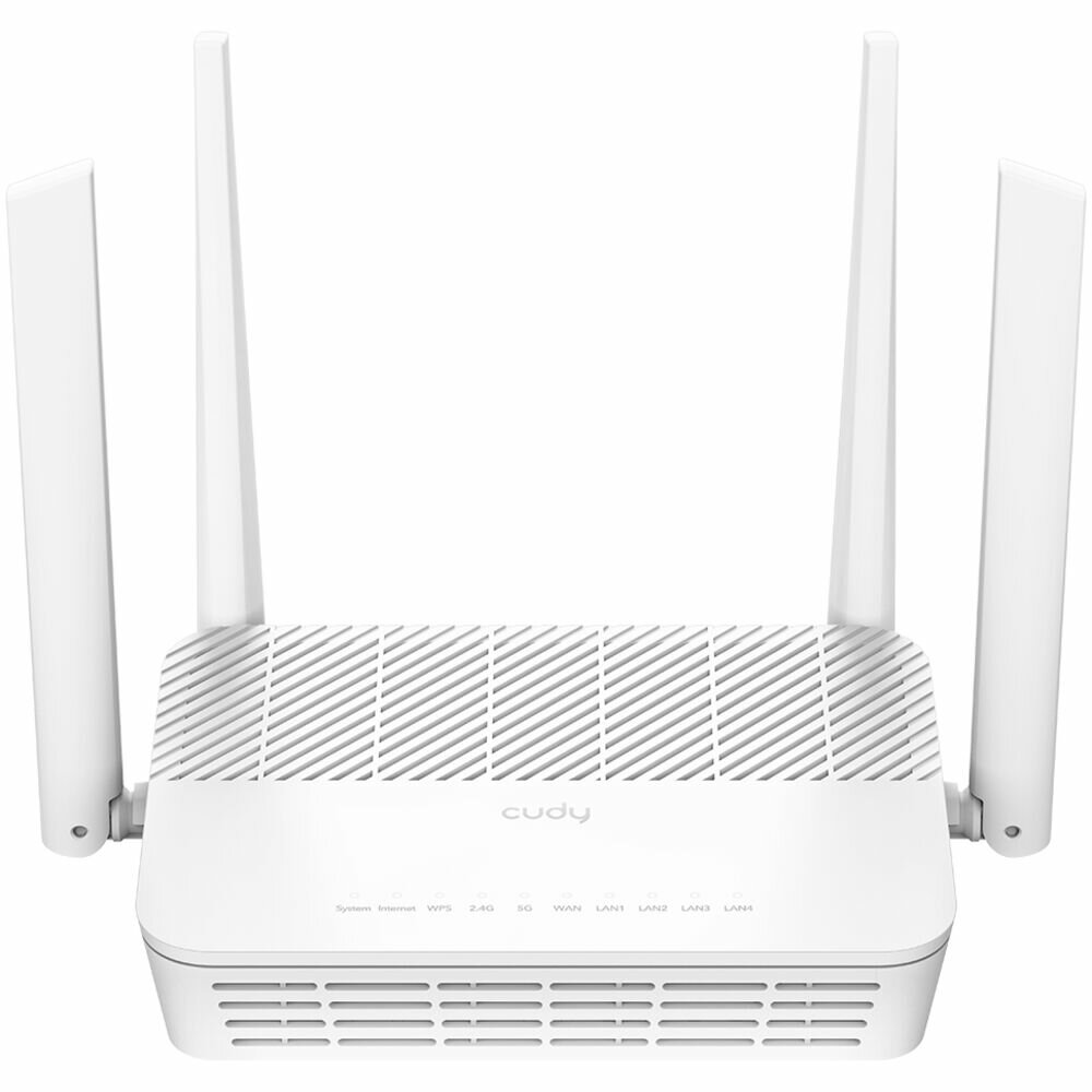 Беспроводной маршрутизатор Cudy WR3000P, Wi-Fi 802.11ax 2974Мбит/с, 2.4+5ГГц, 4xLAN, 1xWAN, USB Type-A