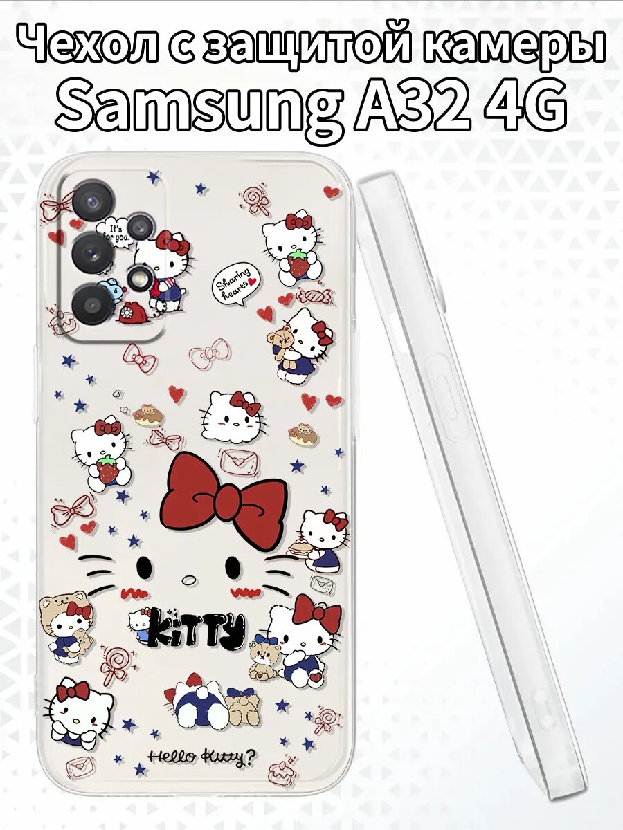 Чехол на SamsungA324G с изображением Хелло Китти