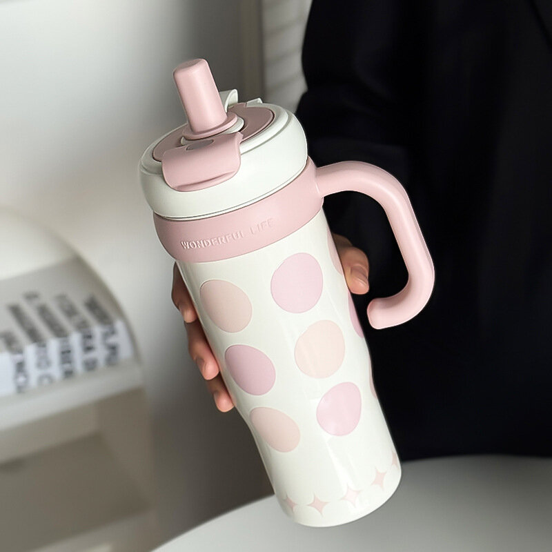 Симпатичная термобутылка для воды с мультяшным рисунком, высокого качества, большой емкости, изготовлена из нержавеющей стали 316. Гигантская термобутылка для автомобиля.
