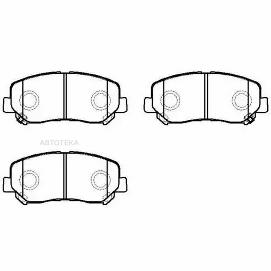 Колодки тормозные передние HSB HP5295 MAZDA CX-5 (KE) 2.0-2.2 11.11->