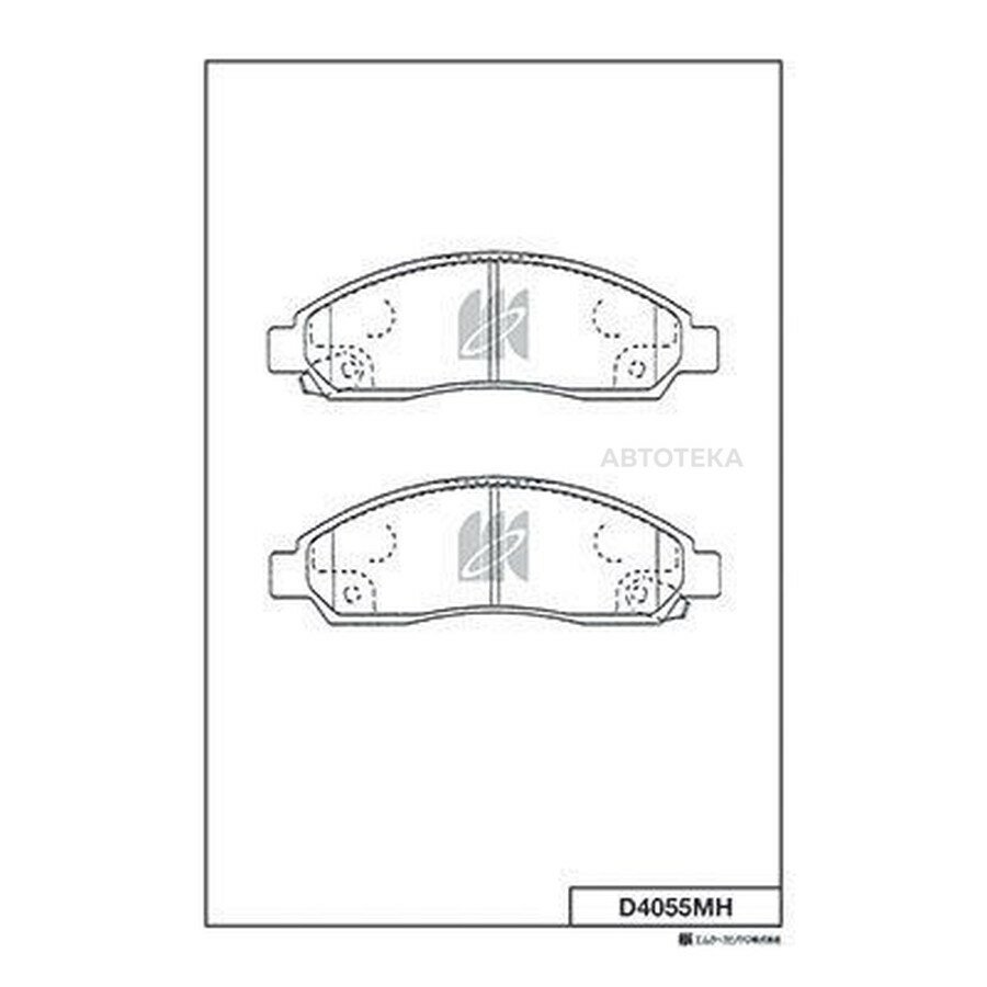 Колодки тормозные KASHIYAMA D4055MH ISUZU Rodeo, D-Max 2.5DT 02-,