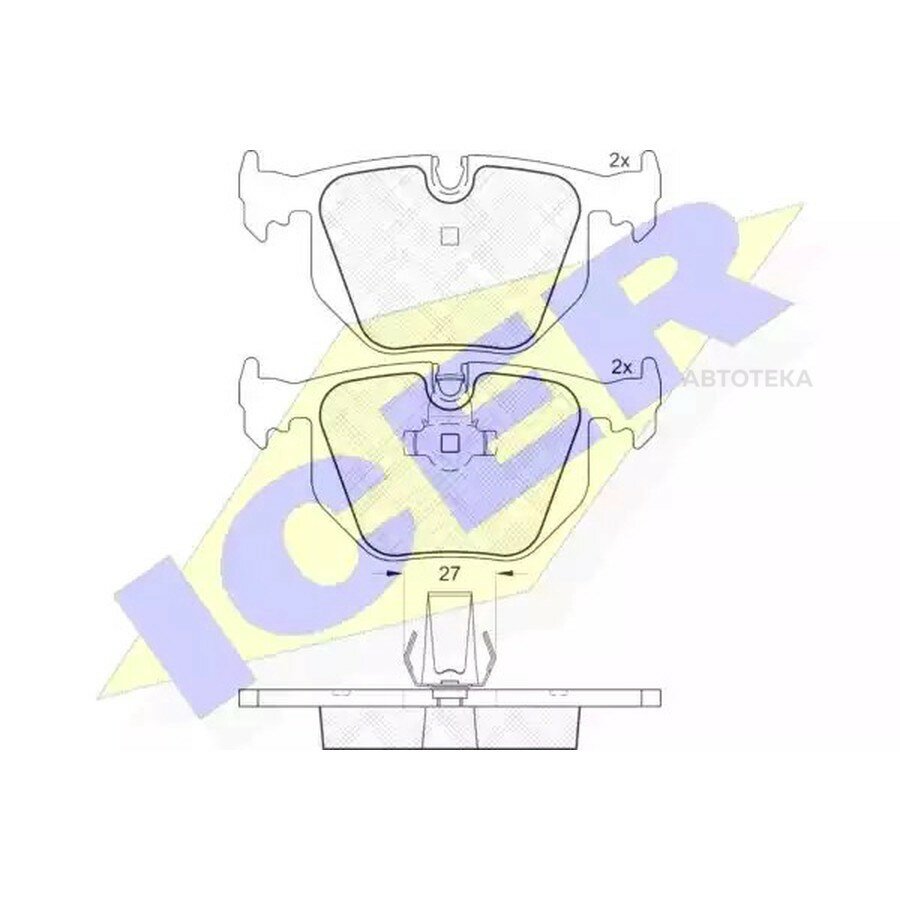 Колодки тормозные ICER 181549