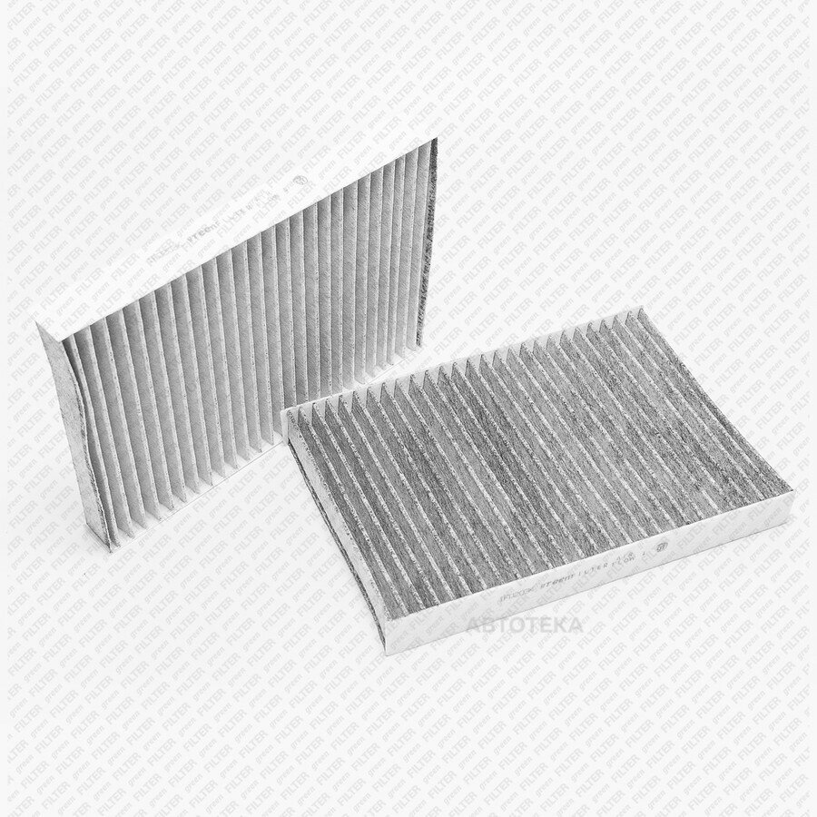 Фильтр салона комплект [Угольный] GREEN FILTER IF0203K MERCEDES W221/C216 05->