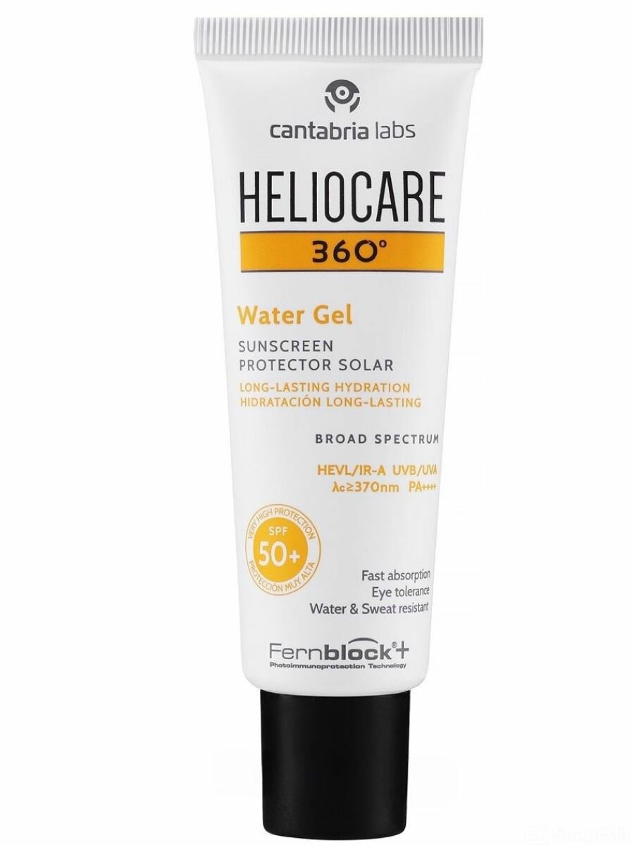 CANTABRIA LABS HELIOCARE 360* Солнцезащитный увлажняющий гель-флюид для лица SPF50+, 50 мл