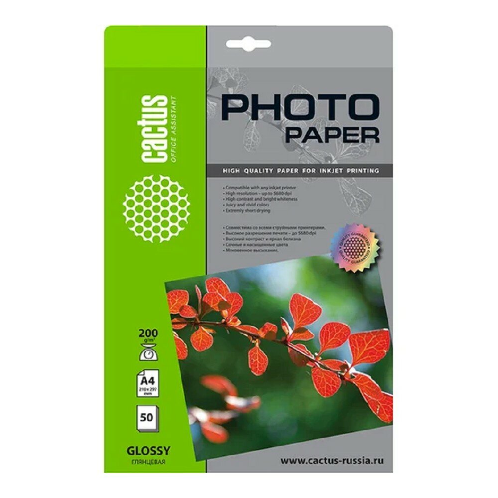 Фотобумага Cactus CS-GA420050 A4 (Принтер)