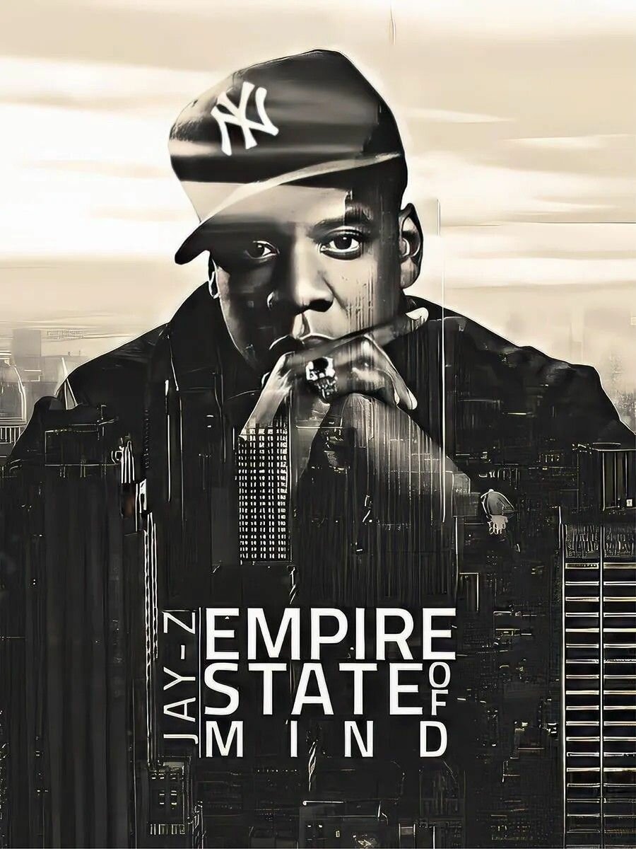 Постер для интерьера на стену (40х50 см). Рэпер Jay-Z