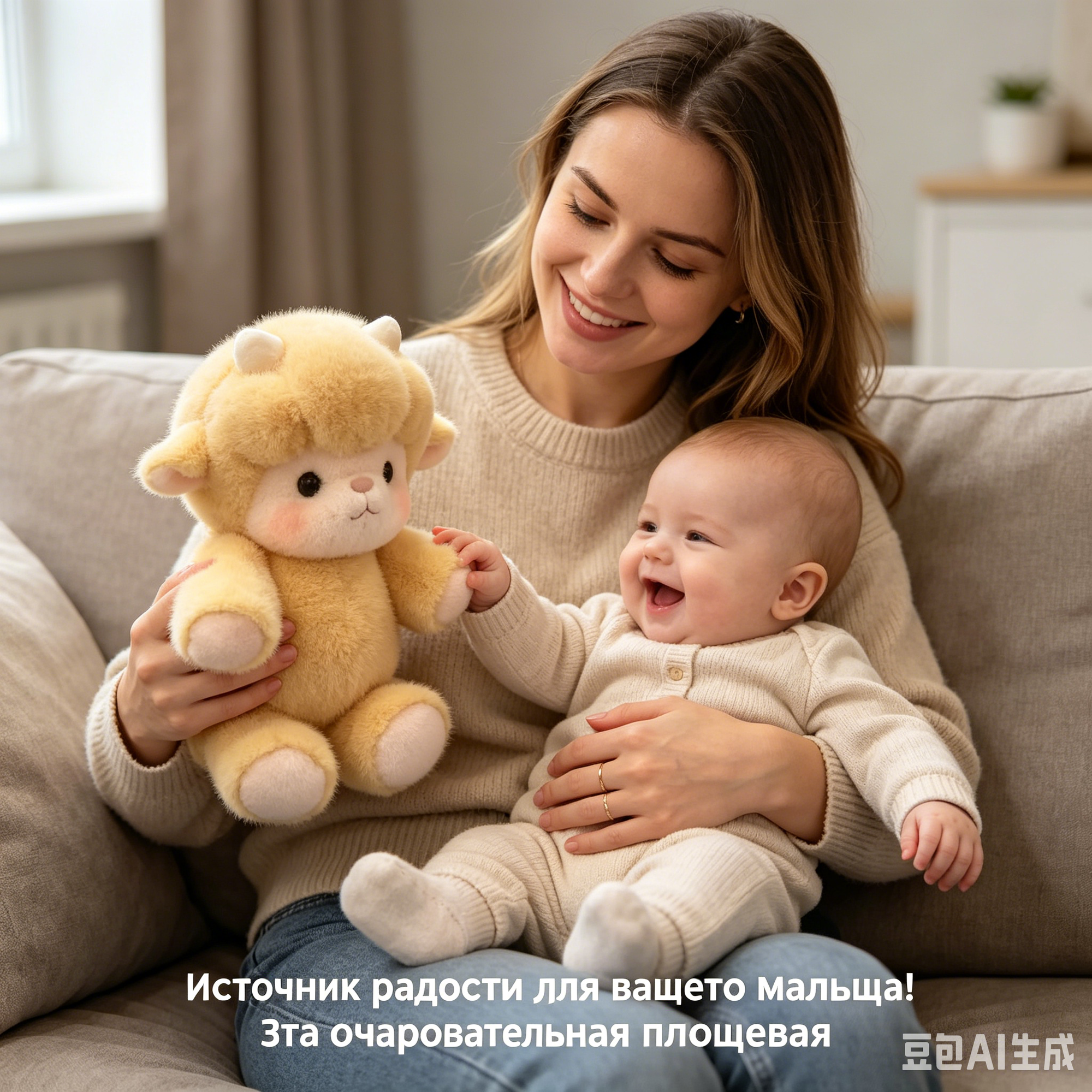 Маленькая шерстяная плюшевая игрушка из полипропиленового хлопка, высотой 45 см, мягкая и удобная, желтого цвета