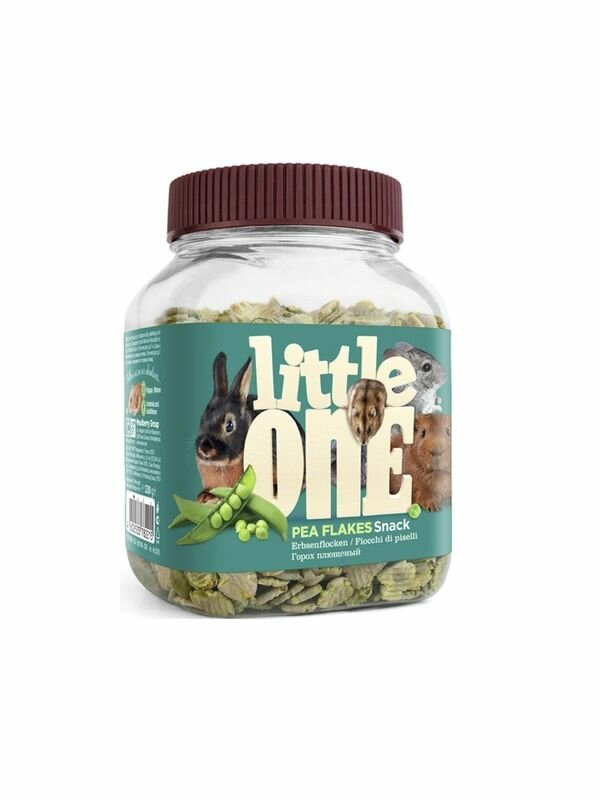Little One Лакомство для всех видов грызунов, плющеный горох, 230 гр, 1 уп