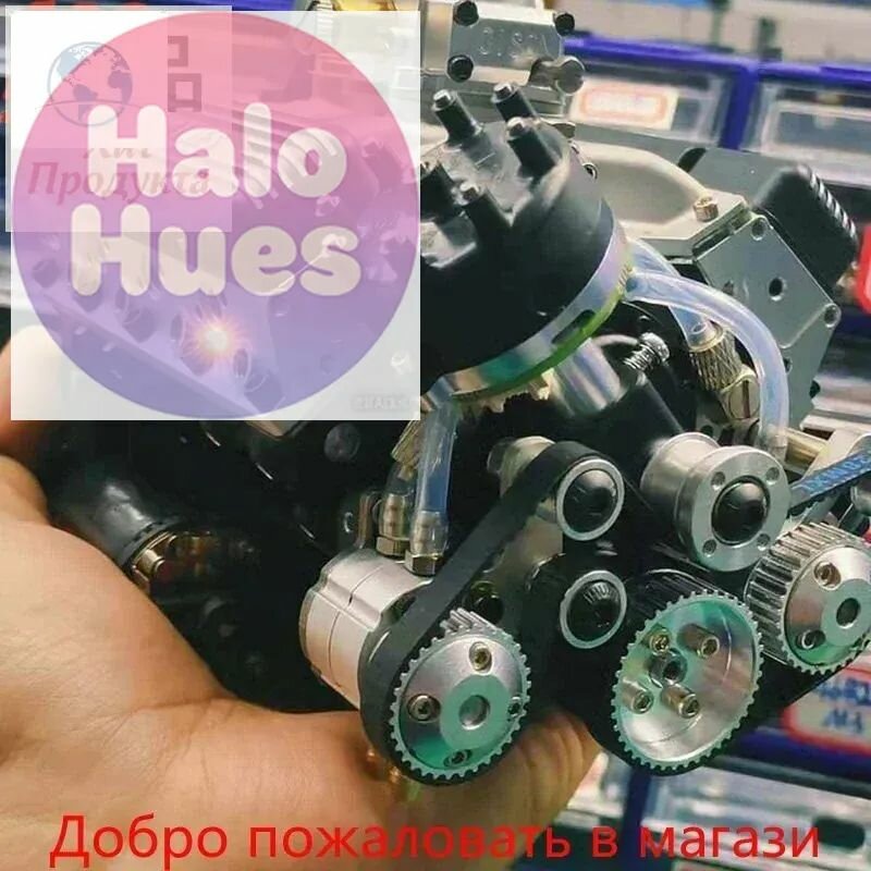 Детализированная модель бензинового двигателя OHV V8 масштаб 1:6