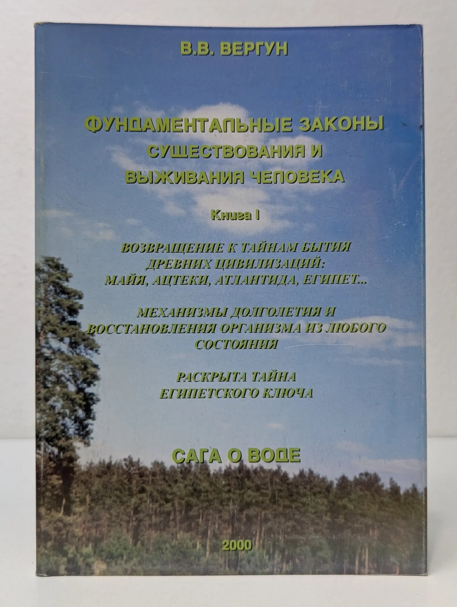 Фундаментальные законы существования и выживания человека. Книга 1 Вергун Виктор Васильевич 2000