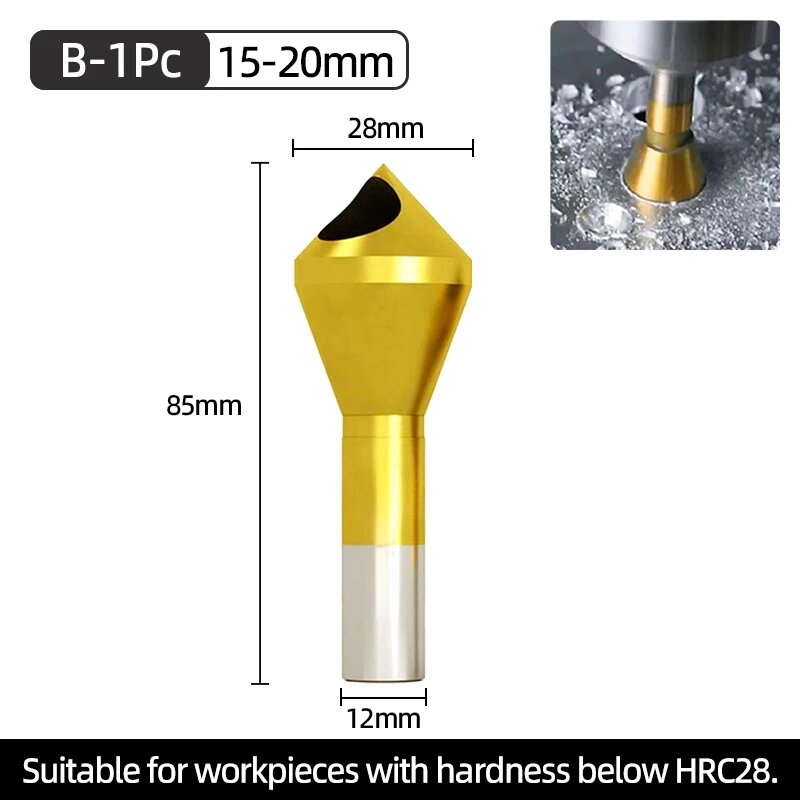 Набор зенкеров ManPingLu 5-20мм B-1Pc 15-20mm HRC28