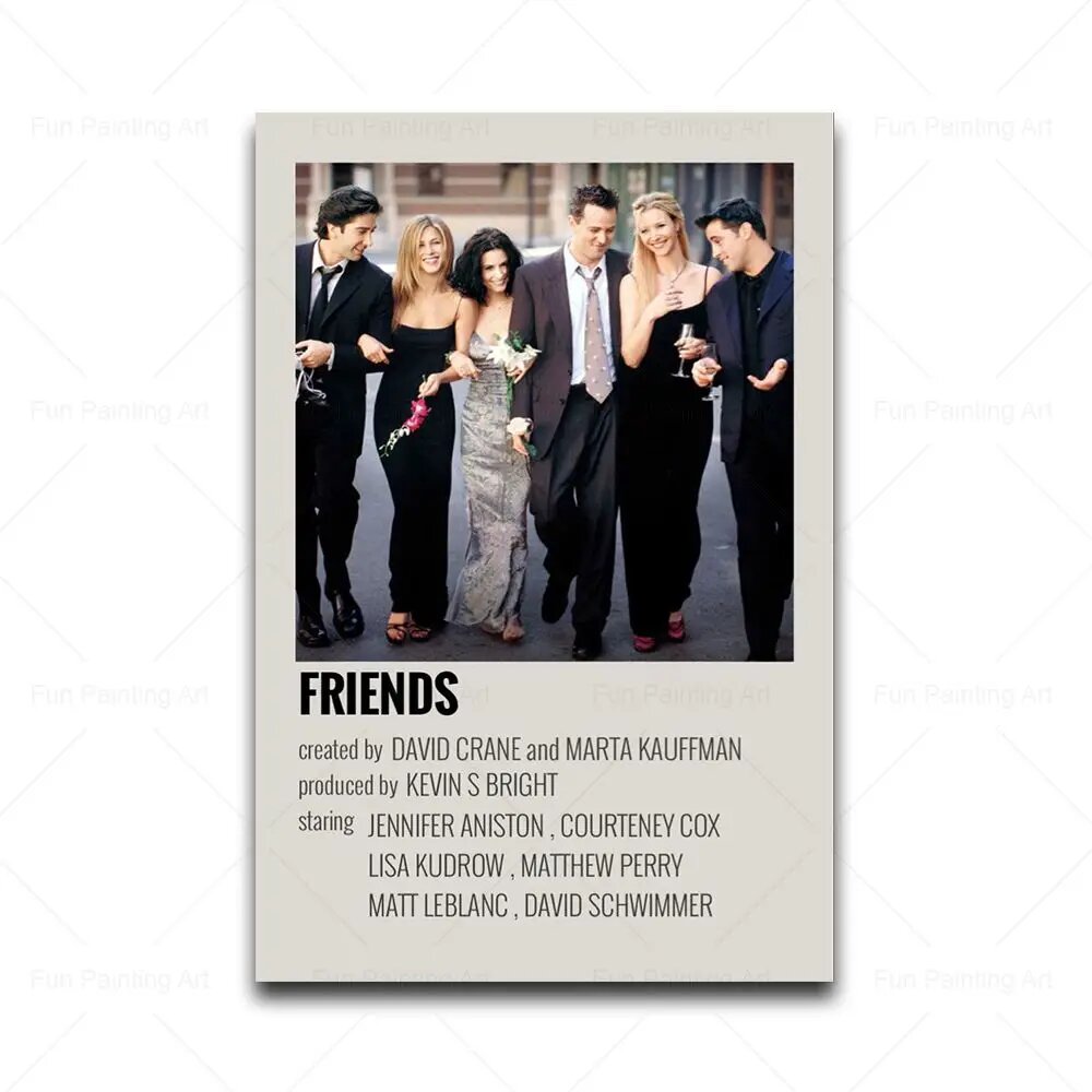 Винтажный постер для ТВ-шоу friends 08, 20x25cm Unframed