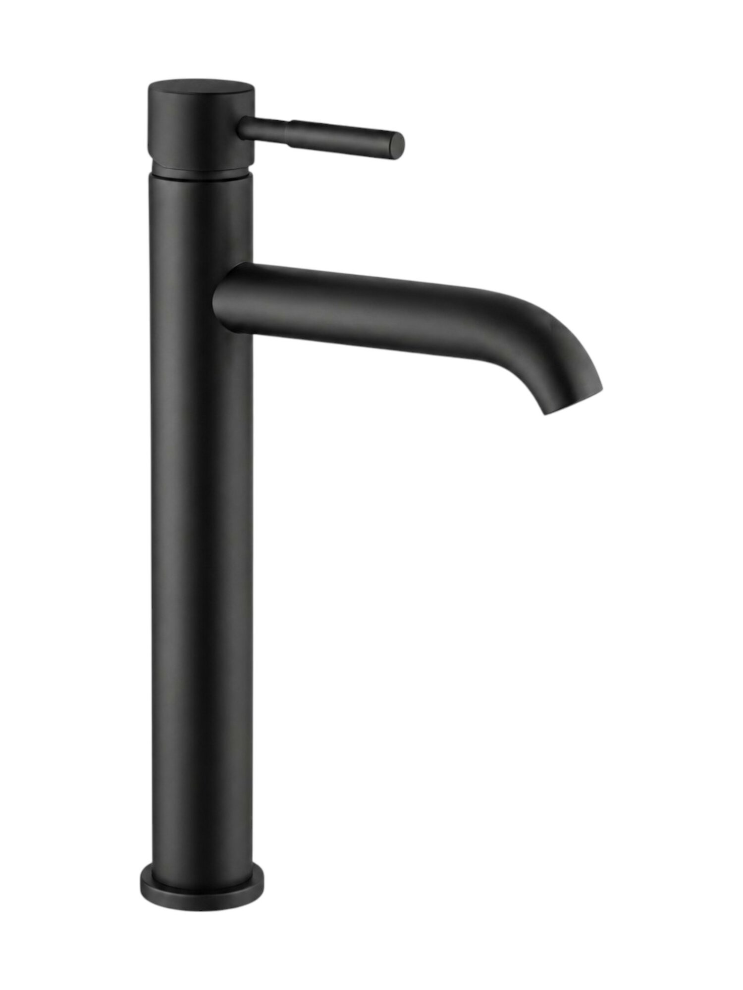 Высокий смеситель для раковины Fiore XENON 44NN5288, черный (с донным клапаном)