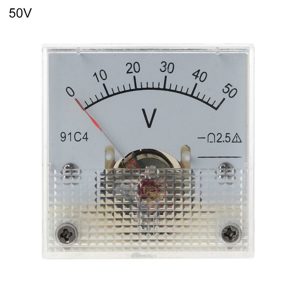91C4 Аналоговый вольтметр постоянного тока, 0-50v