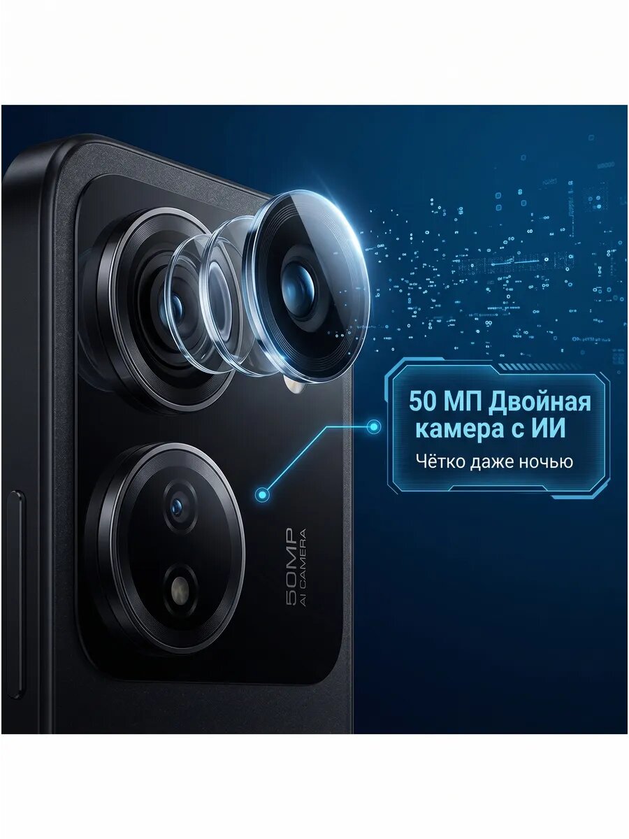 Смартфон Poco C65 8/256 синий — фото 1