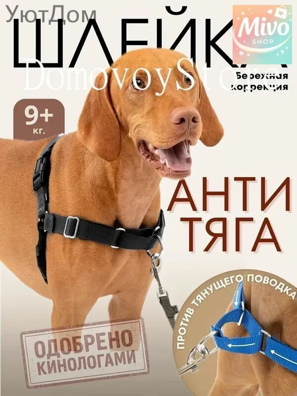 Шлейка для собак крупных и средних пород антитяга