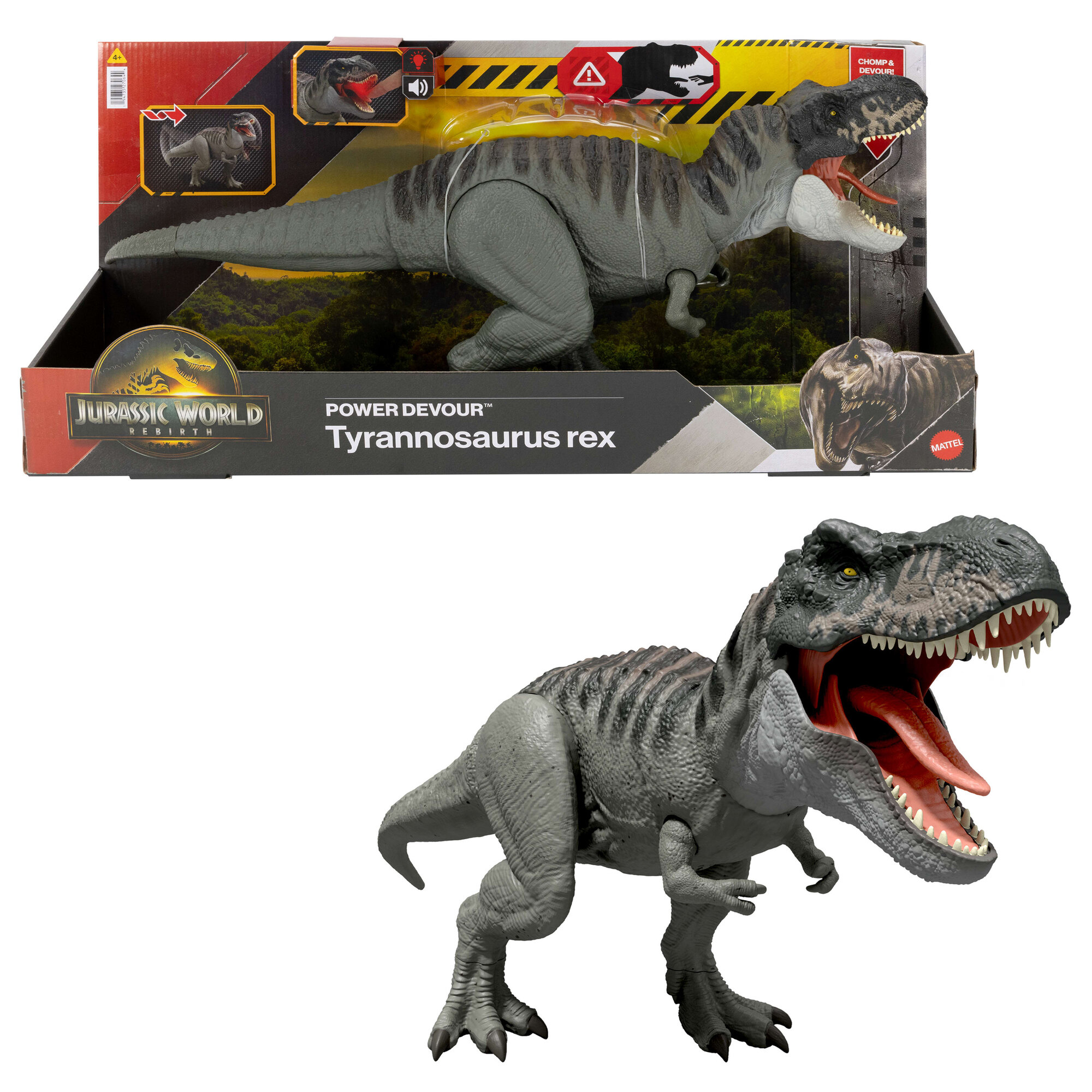 Фигурка Mattel Jurassic World Тираннозавр Рекс JCH02, мультиколор