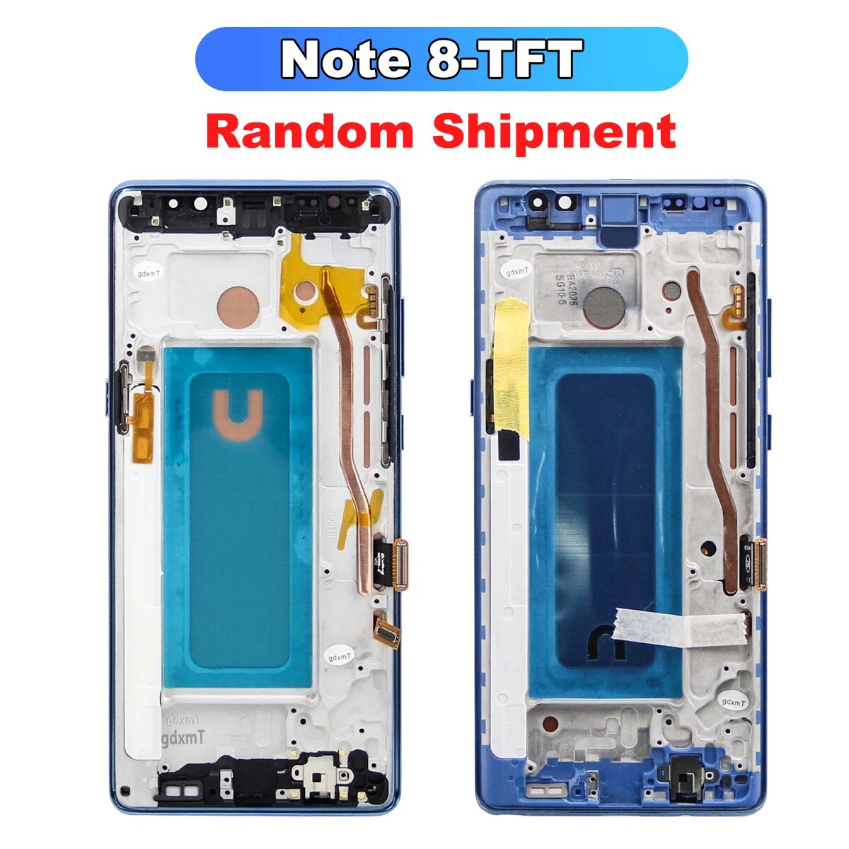 Дисплей для Samsung Galaxy Note 8 Blue With Frame