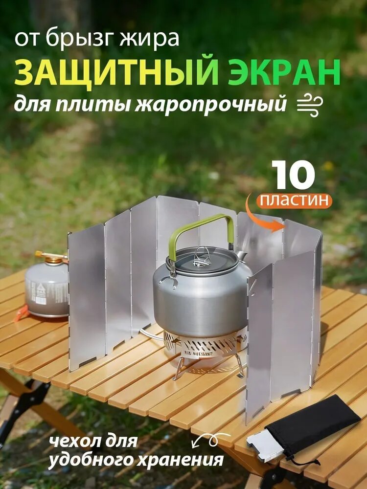 Защитный экран от брызг на плиту, 24 см, 1 шт
