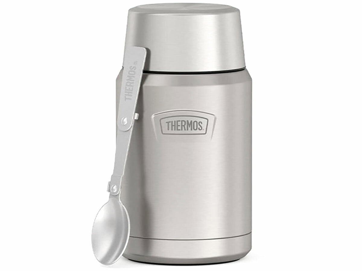Термос для еды 0,71 л THERMOS ICON IS-301 MS со складной ложкой, стальной