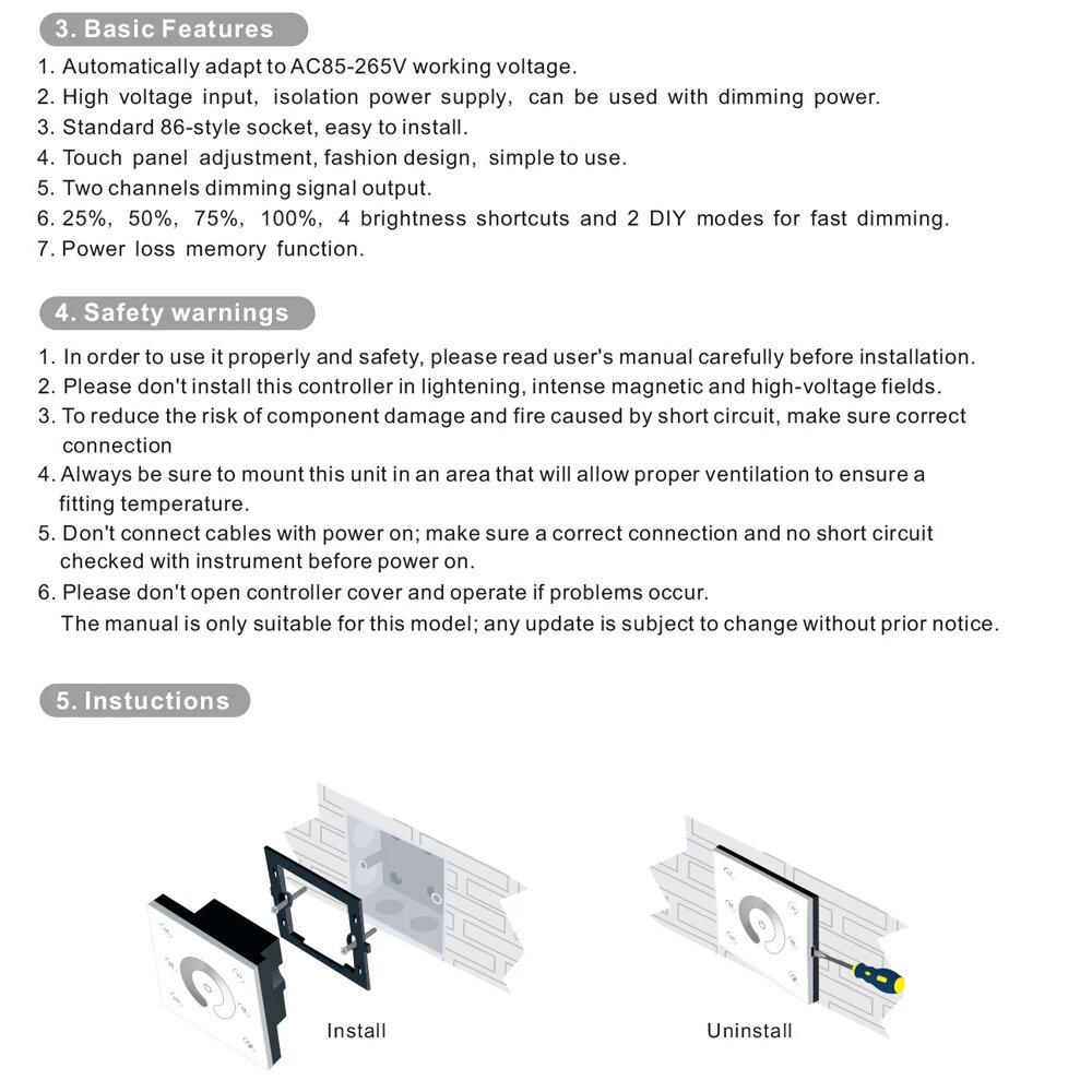 Диммер сигнала YJBCo 2 канала, Цвет: P1-PWM10V — фото 1