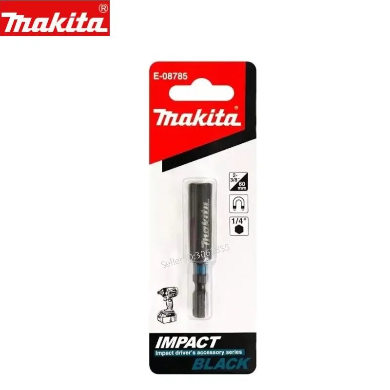 Магнитный битодержатель E-08785 1/4" 60mm для шуруповерта — фото 1
