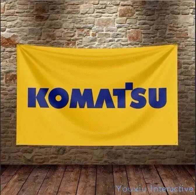Флаг плакат баннер Komatsu Limited Коматсу