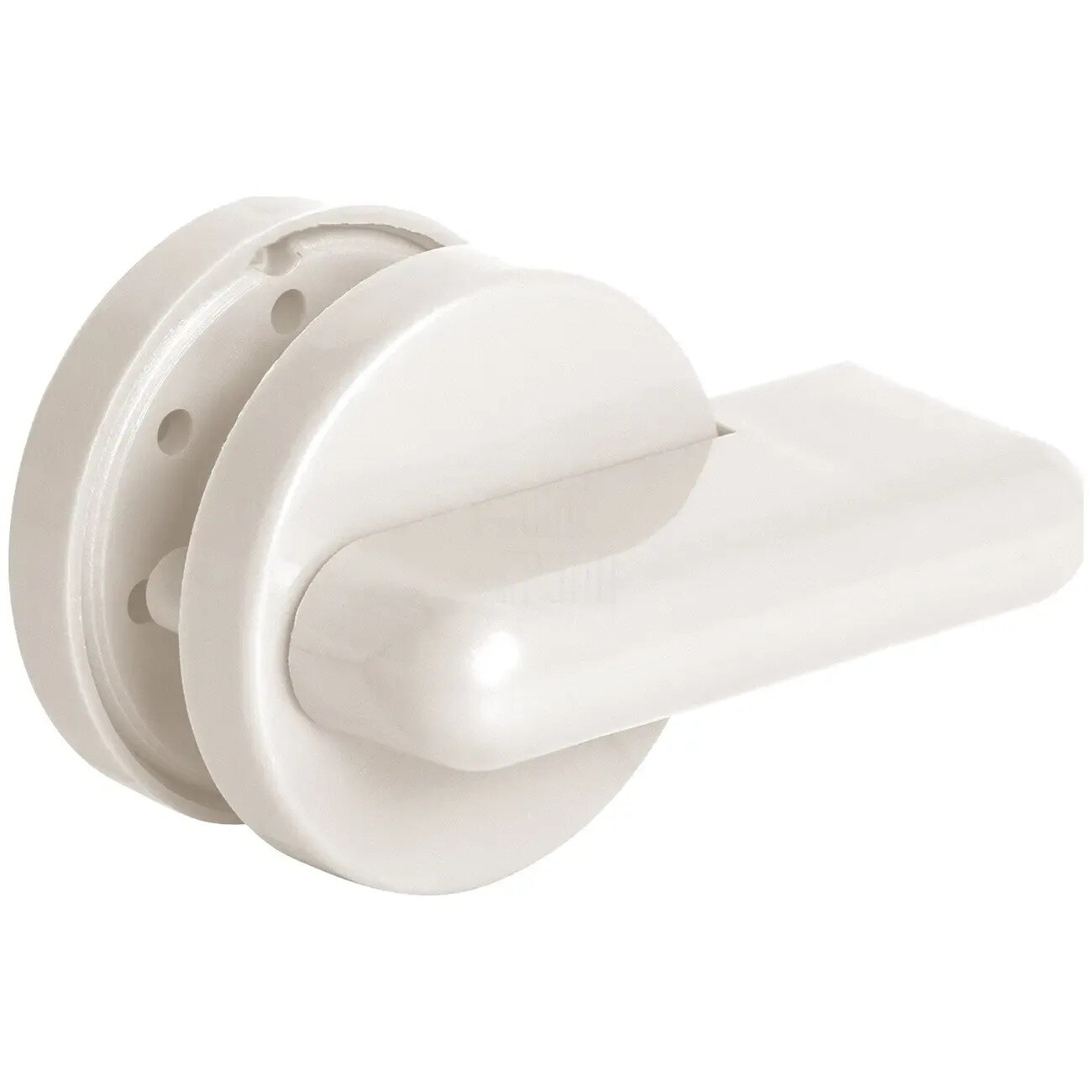 Ручка Ajax (Аякс) поворотная BK6. WC. CABIN PVC с индикацией "занято" белый