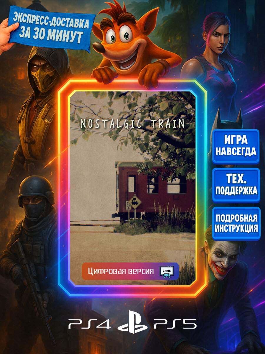 NOSTALGIC TRAIN PS4/PS5 | Моментальная доставка | Английский язык | Приключения