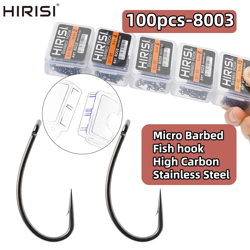 Рыболовные крючки Hirisi 50/100 шт. для карпа 50pcs Size 2