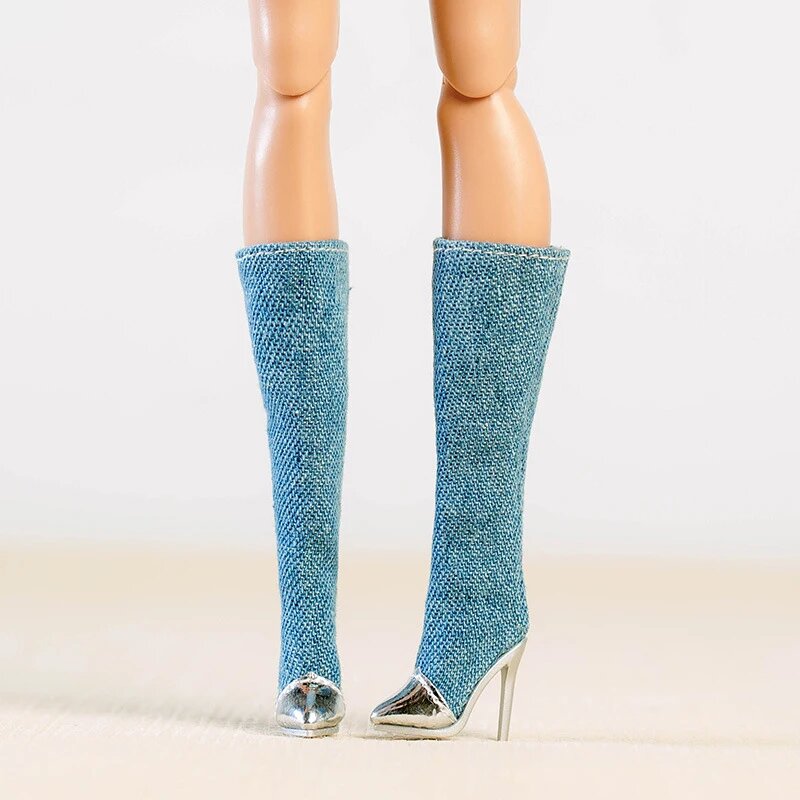 Ботинки для кукол Barbie голубые, 1 пара