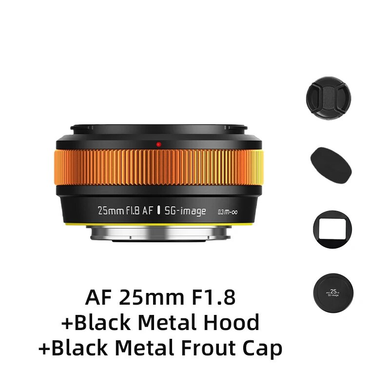 SG Image AF 25mm F1.8 Auto Focus APS-C Портретный объектив для камеры Sony E Nikon Z Fuji X a6600 a6400 z6 z7 xt50 xt3 xm5 xe5 xs10
