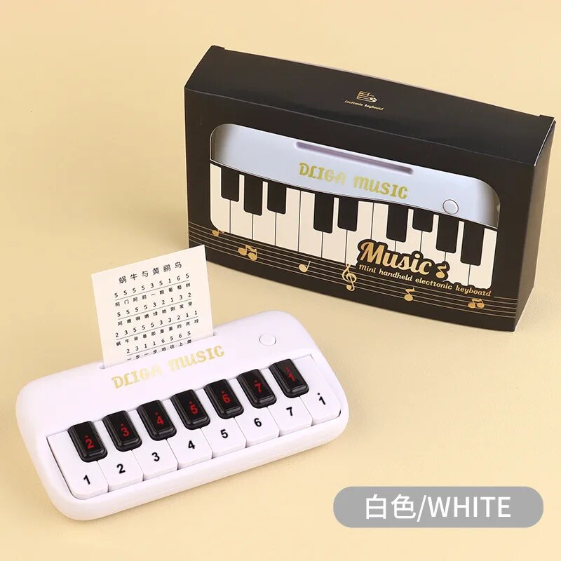 Детское мини-пианино 15 клавиш Белый, White