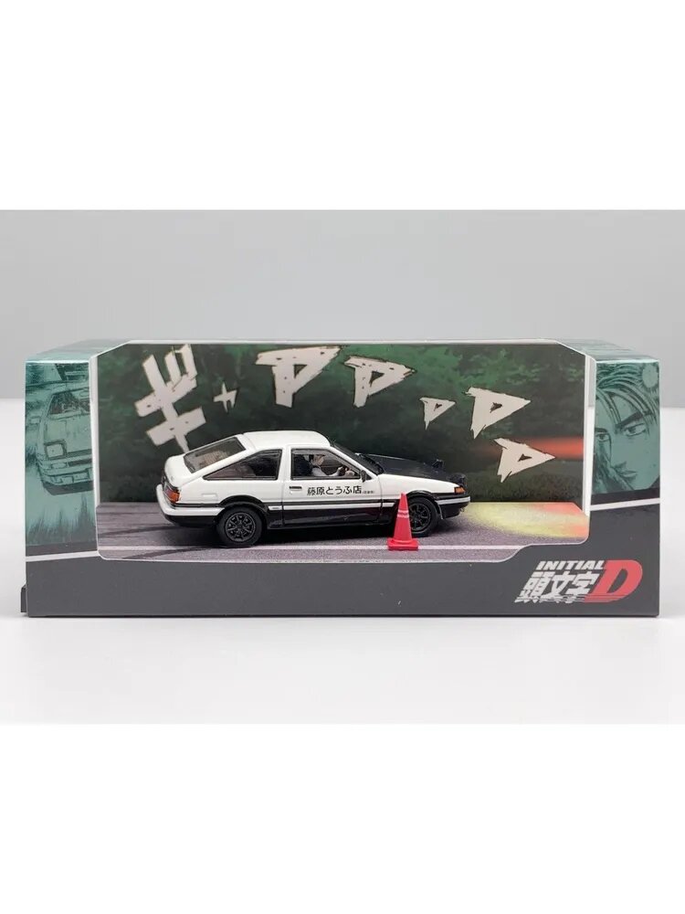 Машинка Hobby Japan 1/64 Toyota SPEINTER TRUENO GT APEX AE86 White 3008DC Die-cast Alloy Car Model Collection Toy Gift