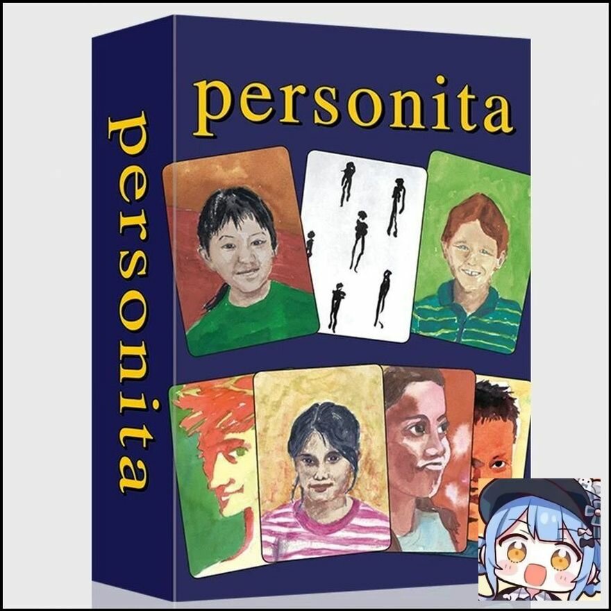 Метафорические карты Persona A004 для взрослых, светло-синий дизайн, психологическая игра и самопознание