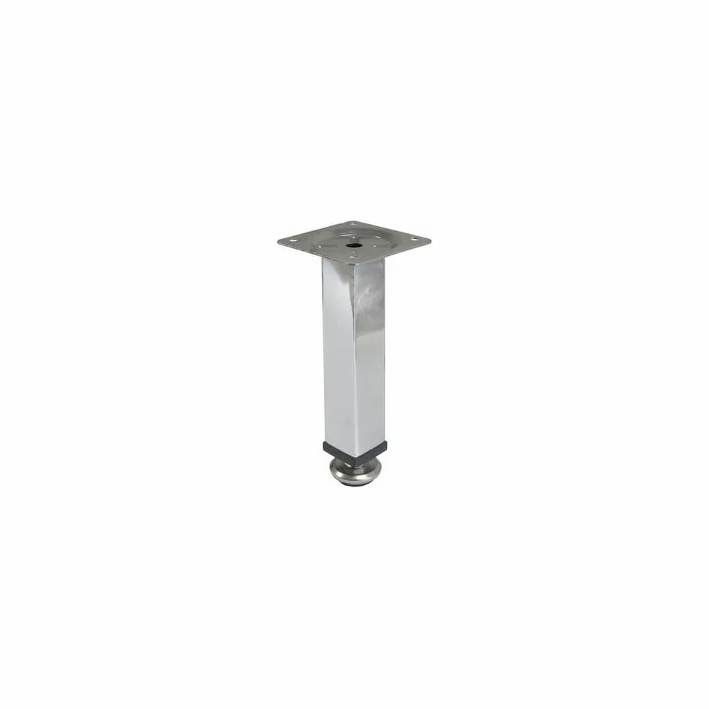 Квадратная мебельная опора STARFIX d25x150 мм, хром SMF-4617