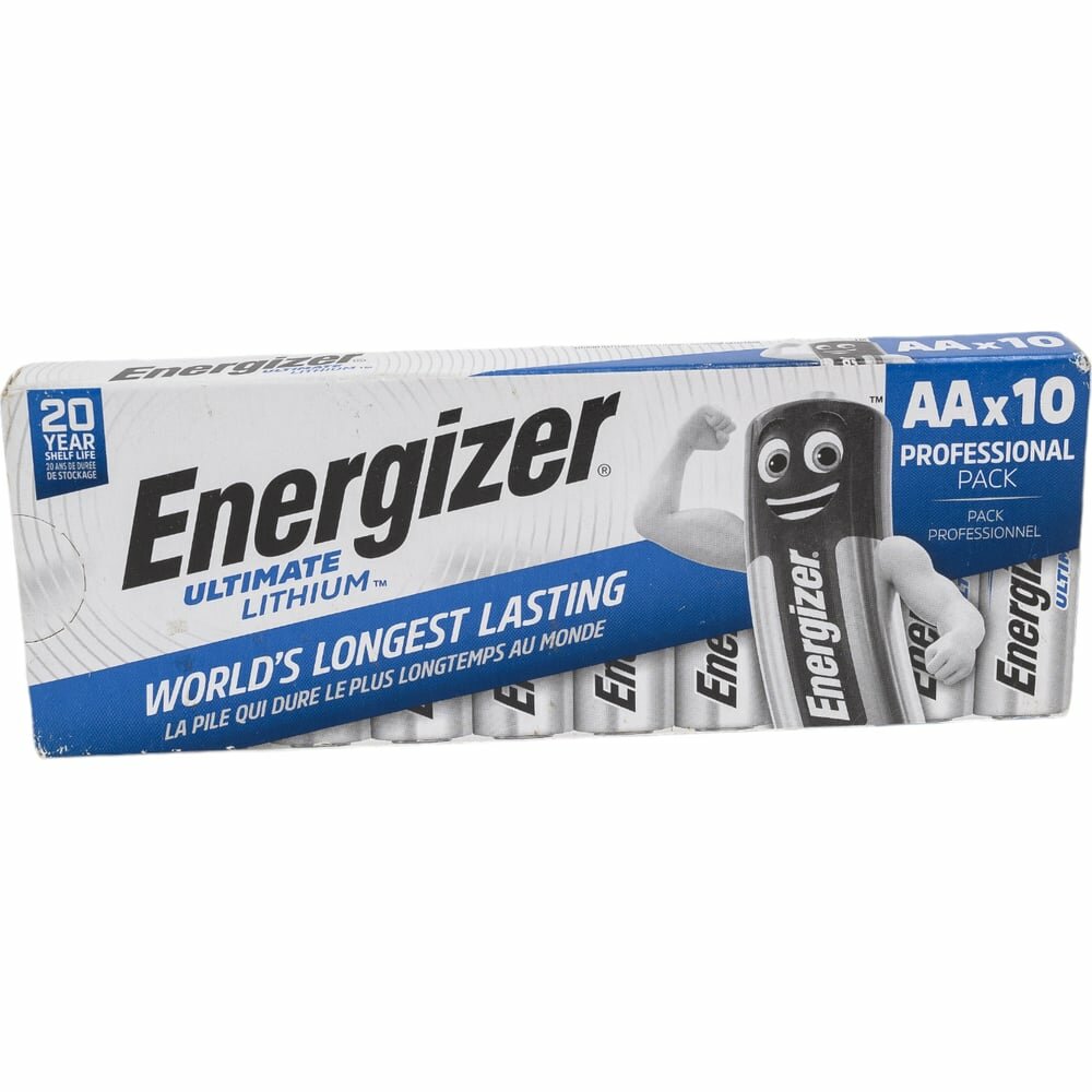 Батарейки Energizer Ultimate Lithium R6/AA (L91) 10BL блистер 10 шт. 7638900343526 — фото 1