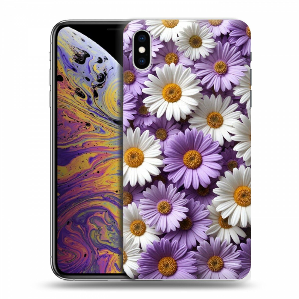 Чехол для Iphone Xs Max с принтом для женщин с Маргаритками (Айфон Хс Мах)