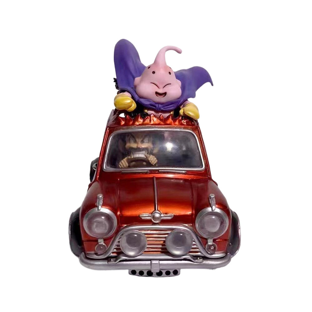 Фигурка Dragon Ball Мистер Сатан с Фат Буу на мотоцикле, коллекционная PVC модель, в оригинальной коробке