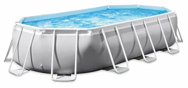 Бассейн каркасный Intex Prism Frame Oval с фильтр-насосом 610*305*122см 26798