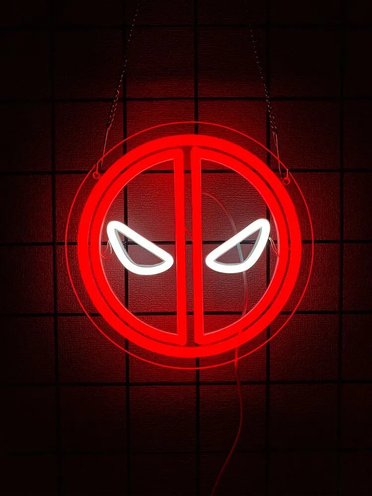 (Spider-Man)Человек-паук-Неоновый светильник Паук, светодиодный, светящийся в темноте супергерой для спальни, игровой комнаты, классный для фанатов аниме