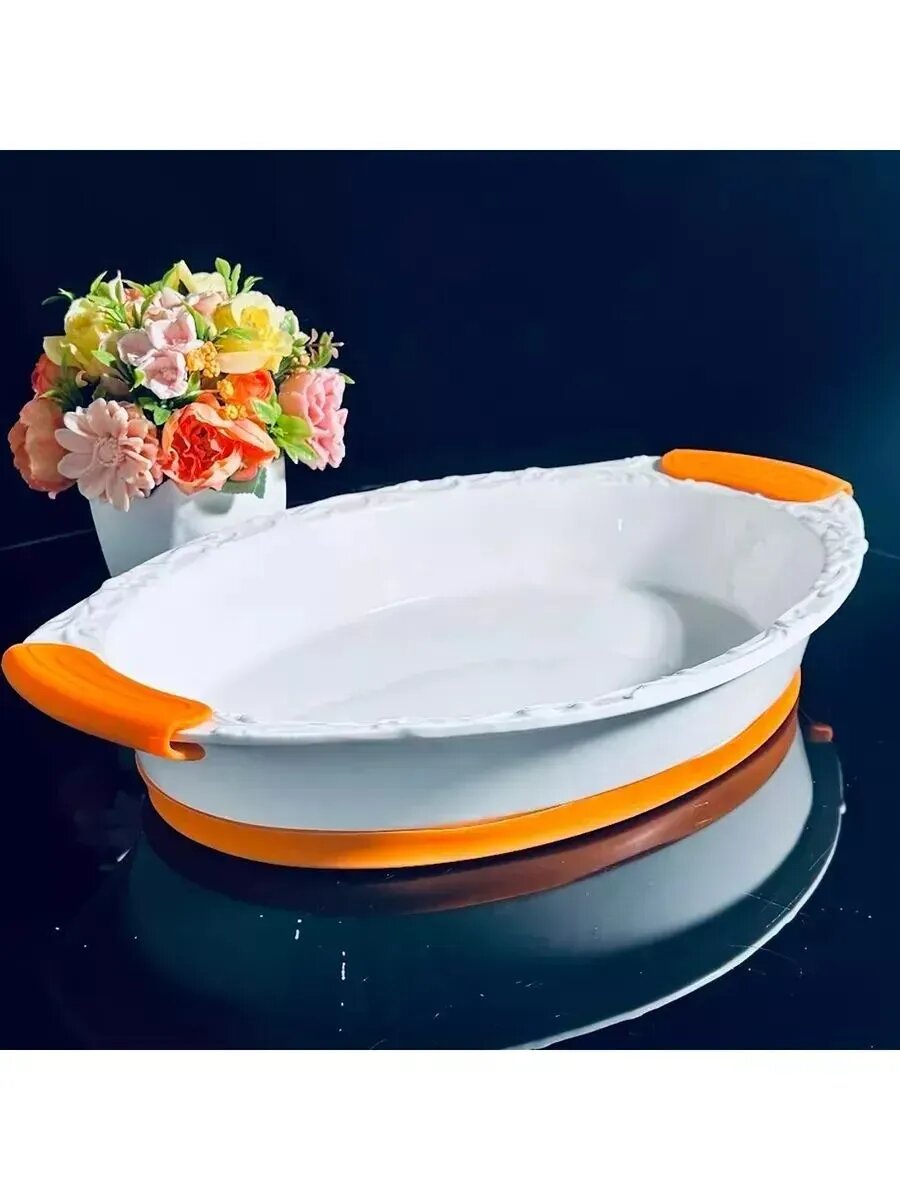 Форма для запекания фарфор, 41x28 см