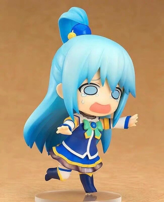 Фигурка Konosuba Aqua, коллекционная модель с заменяемым лицом, PVC, в оригинальной коробке
