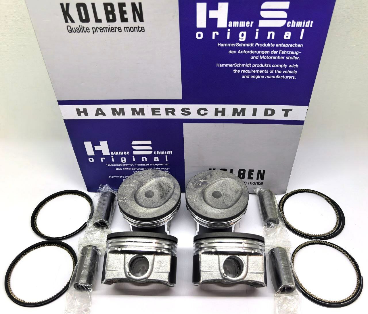 Поршни с кольцами на мотор AUDI/Skoda 1.2 CBZB CBZA CBZC Стандартные подойдут Под гильзовку HAMMERSCHMIDT Premium