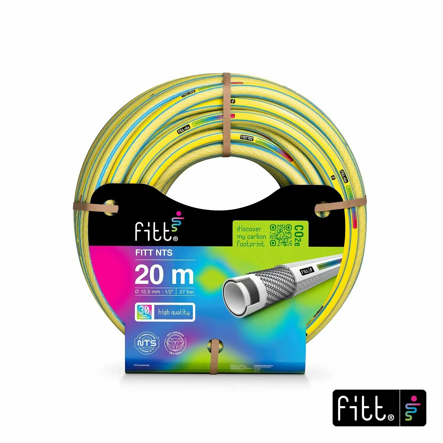 Шланг садовый FITT NTS YELLOW 1/2" 20м.