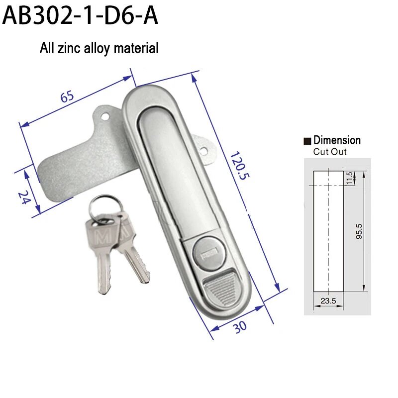 AB301/2/3 распределительный ящик, дверной замок шкафа, выдвижная ручка, магнитный плоский замок, ручка для разблокировки электрического шкафа