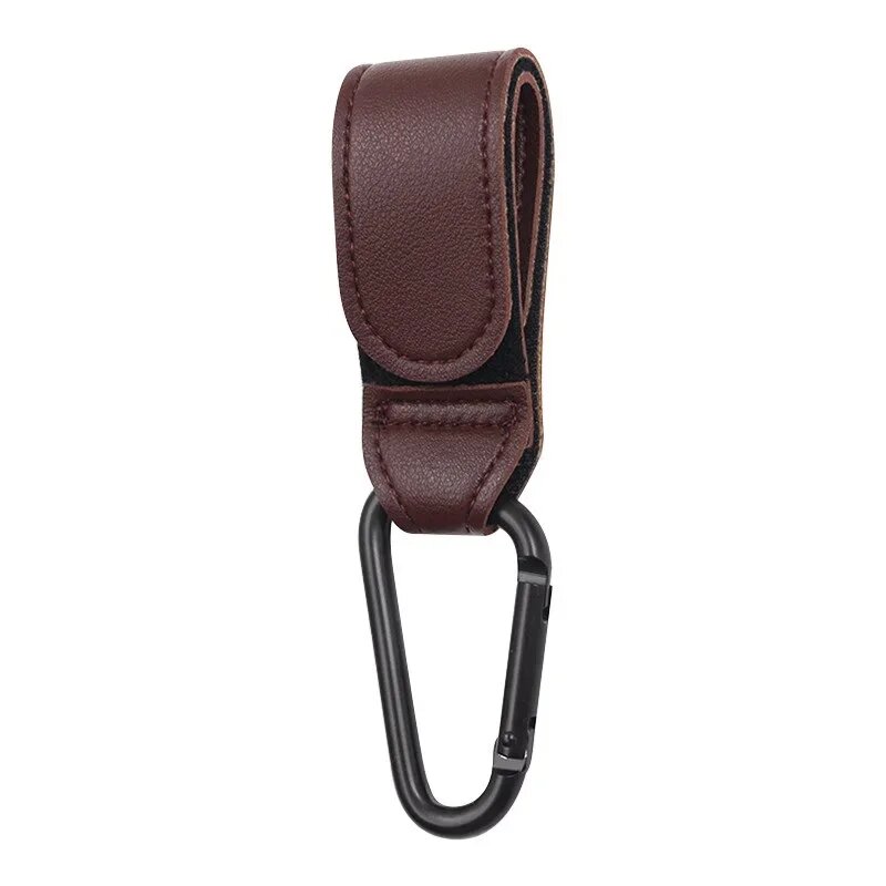 Крюк для детской коляски из искусственной кожи Коричневый, Coffee 1pcs
