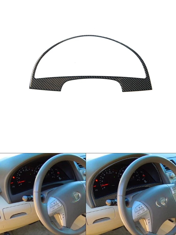 Черные наклейки из углеродного волокна, различные детали для Toyota Camry 2007 2008 2009 2010 2011, декоративные аксессуары для салона автомобиля